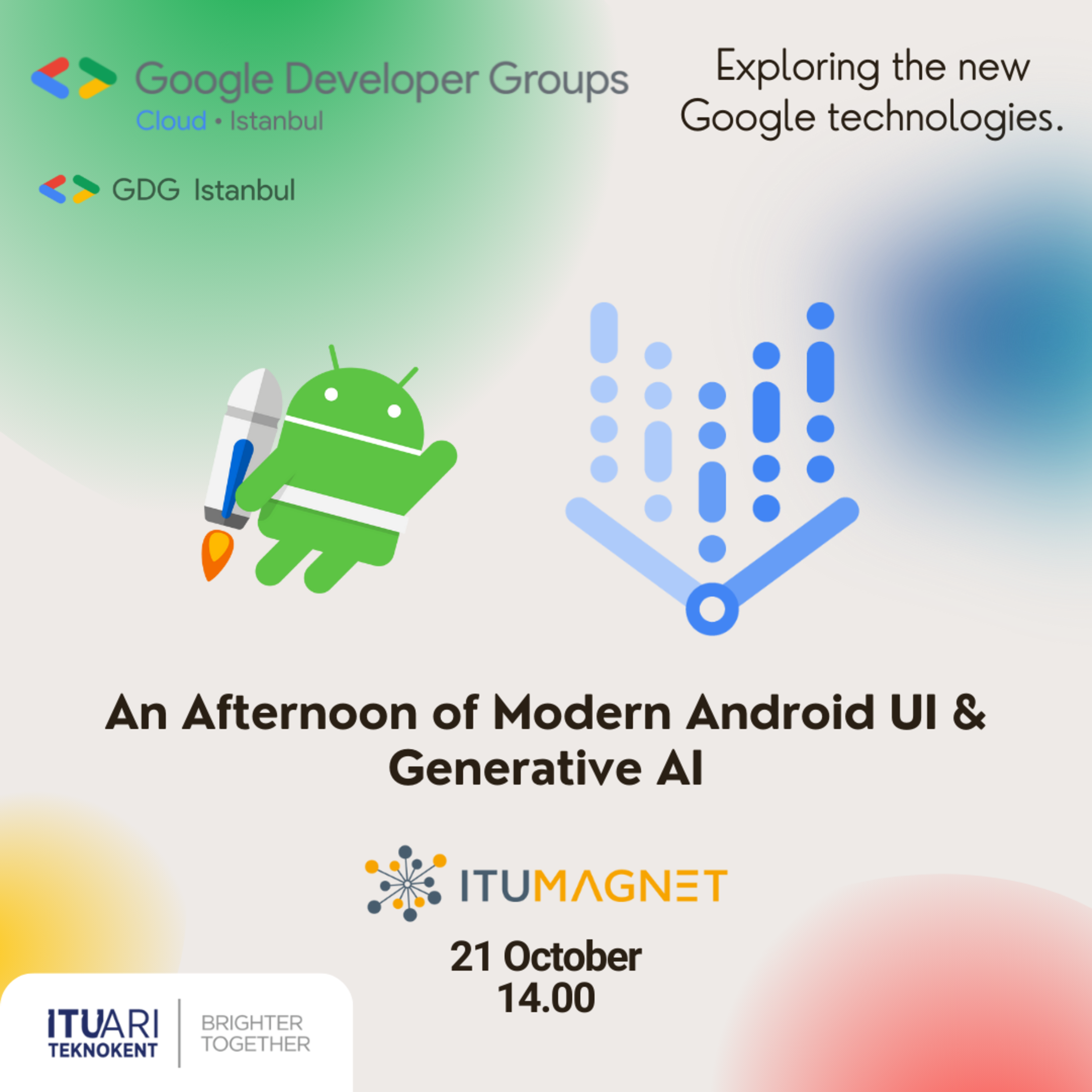 See An Afternoon of Modern Android UI & Generative AI at Google Developer Groups GDG Cloud Istanbul